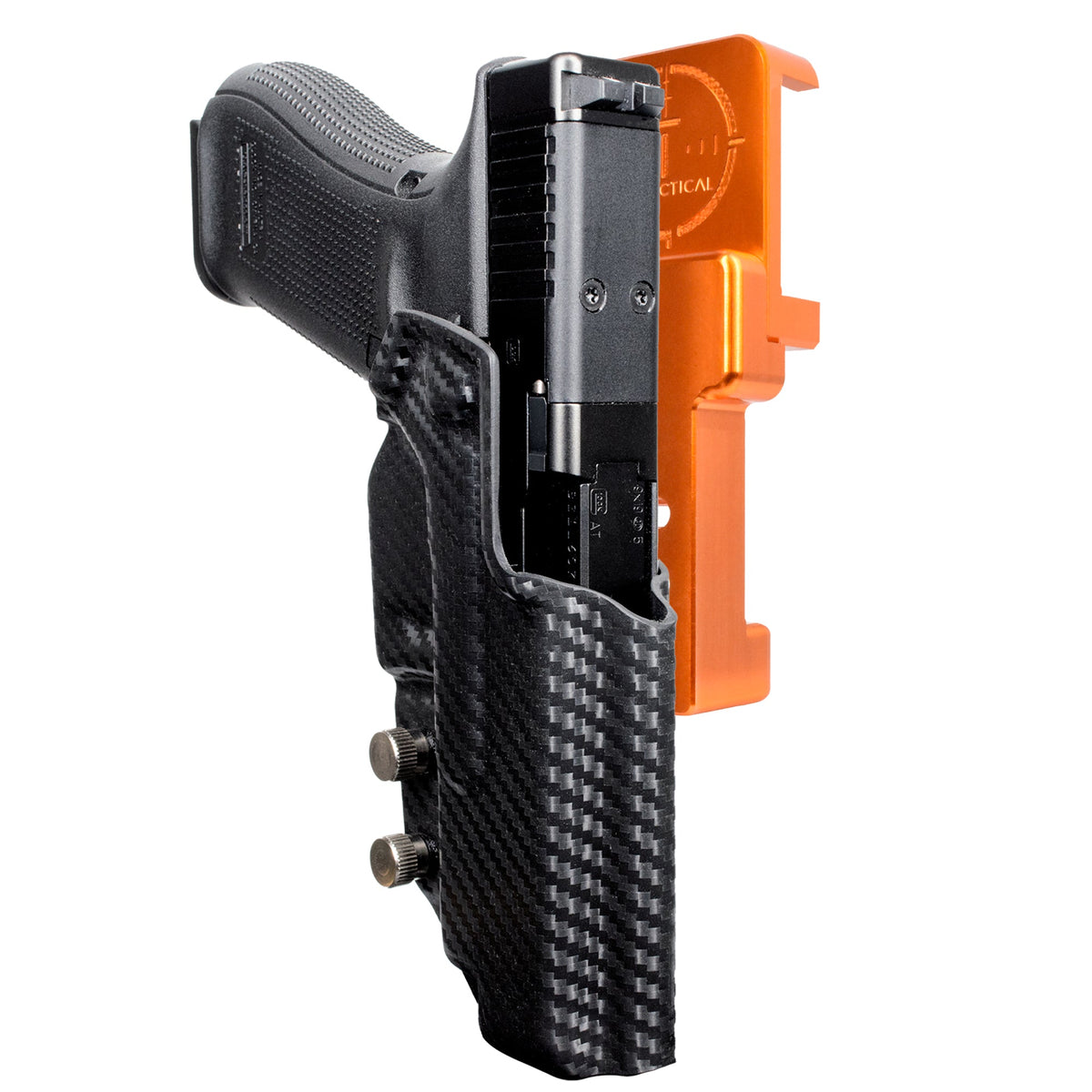 Glock 34, 35 w/ Align Tactical Thumb Rest Alloy Competition Holster ...